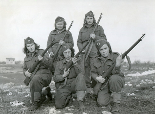 Women Partisans Who Are Fighting Against The Germans In Yugoslavia. Ca ...