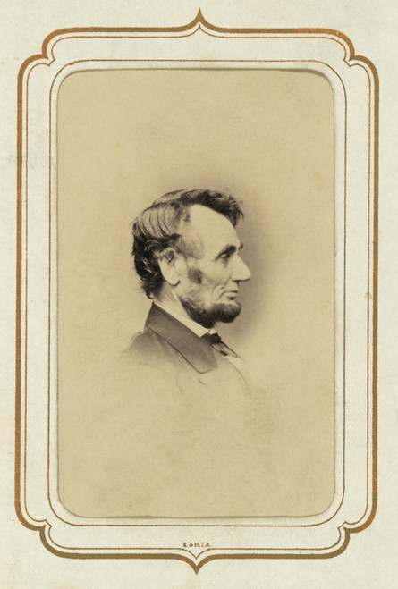 President Abraham Lincoln In Profile Portrait Of February 9 History ...