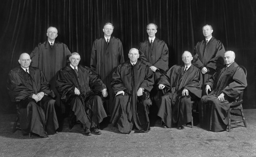 Stone Court. United States Supreme Court Group Portrait. Center Front ...