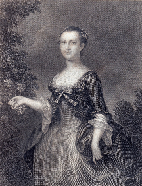 Martha Custis Washington As A Young Woman In The 1750S. Her Father Was ...