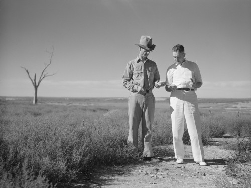 Rex Tugwell And Farmer Of Dust Bowl Area In Texas Panhandle. July-Aug ...