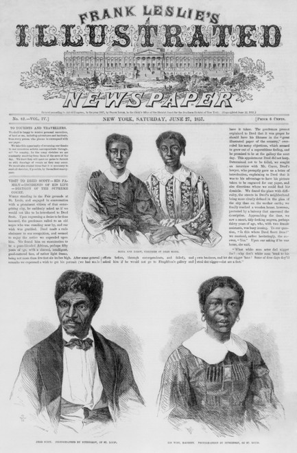 The Dred Scott Family On The Front Page Frank Leslie'S Illustrated ...