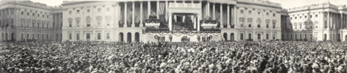 Panoramic Photo Of The Inauguration Of President Warren Harding At The ...