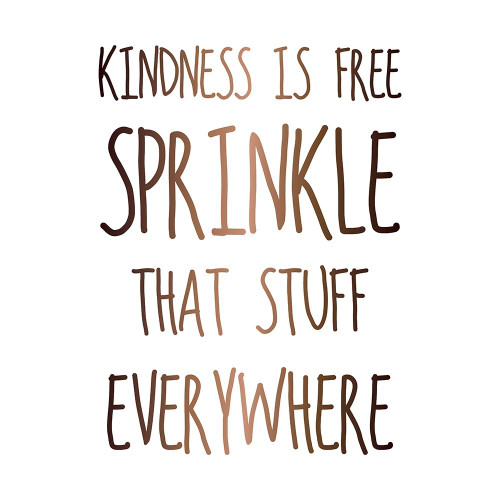 KINDNESS IS FREE SPRINKLE THAT STUFF EVERYWHERE Poster Print by Atelier ...