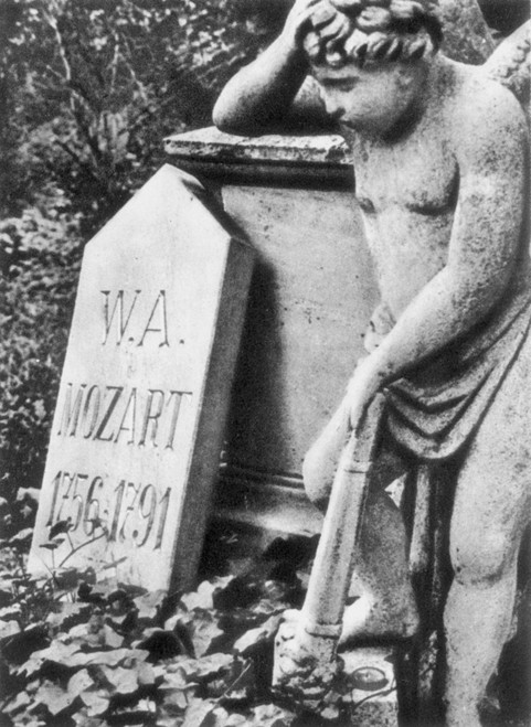 Mozart'S Tombstone. /Nthe Tombstone Of Wolfgang Amadeus Mozart (1756 ...