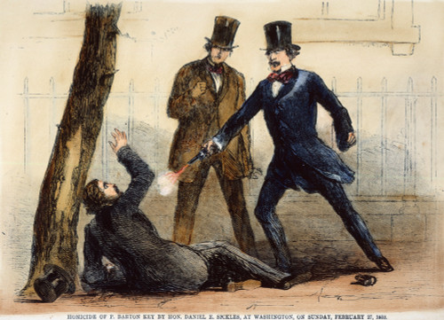 Daniel Sickles (1825-1914). /Nsickles Shoots Philip Barton Key Over Key ...