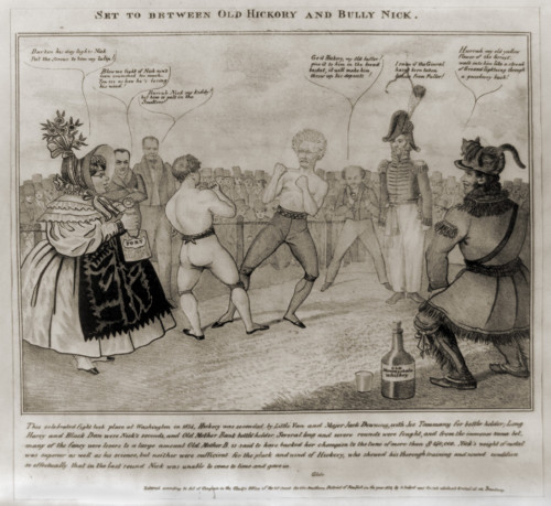 Andrew Jackson'S War On The Bank Of The United States. Cartoon Shows ...
