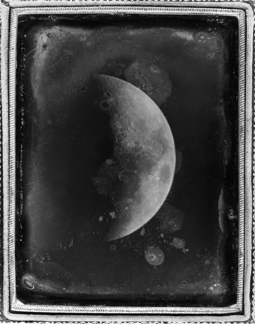 Daguerreotype: Moon, 1852. /Nan Early Daguerreotype Of The Moon, Taken ...