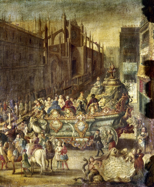 Spain: Coronation, 1746. /Nallegorical Depiction Of The Coronation Of ...