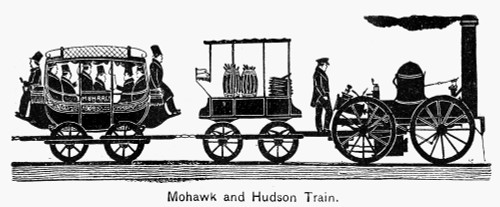 New York: Train, 1831. /Npassenger Train Of The Mohawk And Hudson ...