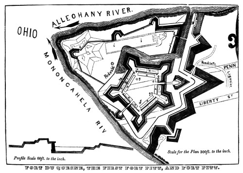 Fort Pitt. /Nplan Of Fort Duquesne, Built By The French From 1759 To ...