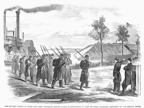 Civil War: Black Troops. /Nthe First Louisiana Native Guards Disembark ...