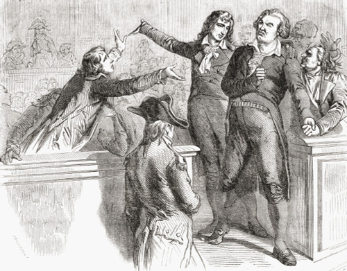 Danton And Camille Desmoulins Defend Themselves Before The Convention ...