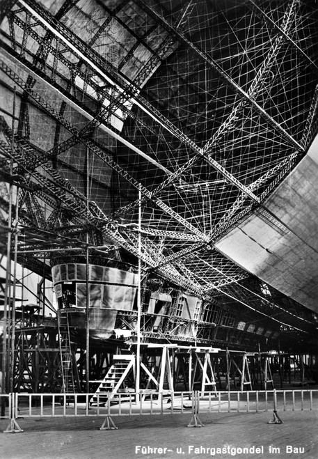 Zeppelin Construction. /Nattaching The Passenger And Steering Gondola ...