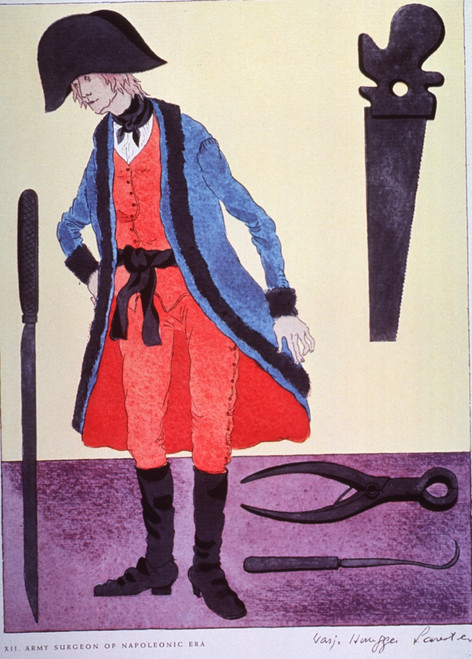 Napoleonic Era Army Surgeon. Taken from a 1962 pharmaceutical company ...