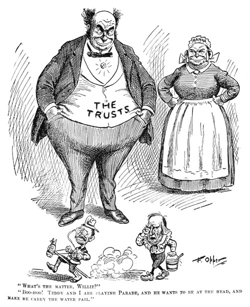Mckinley Cartoon, 1900. /Nfrom The Cartoon Series 'Willie And His Papa ...