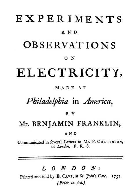 Franklin: Title-Page. /Ntitle-Page Of The First Edition Of Part One Of ...
