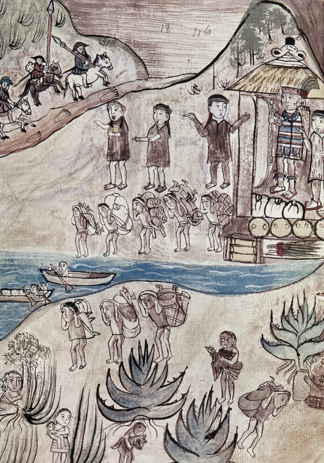 Mexico: Indians, C1500. /Np'Urhepecha (Tarascan) Indians Of Michoacan ...