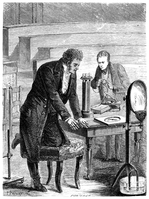 Hans Christian Oersted /N(1777-1851). Danish Physicist. Oersted'S ...