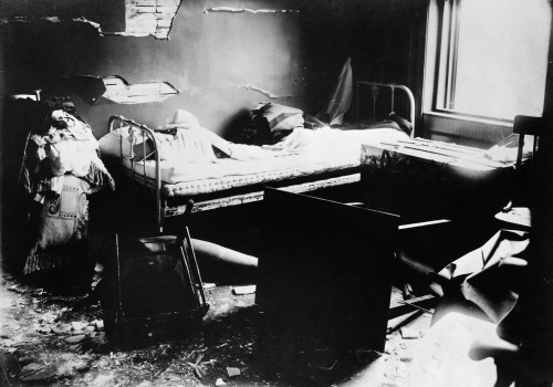 Black Tom Explosion, 1916. /Nthe Effect On Bedloe Island, Home Of The ...