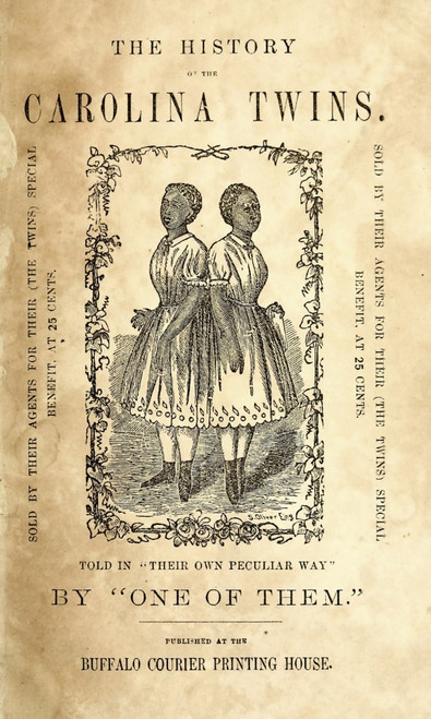 The Carolina Twins, C1869. /Ntitle Page Of 'The History Of The Carolina ...