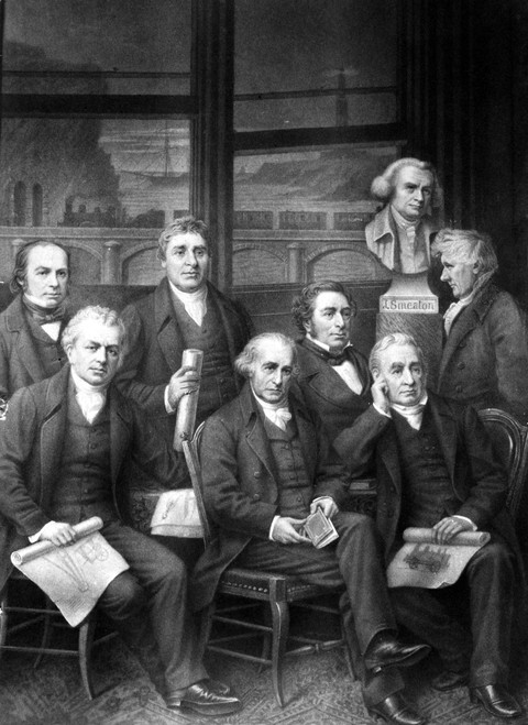 Famous Engineers. /Nfictional Group Portrait Of Famous British ...
