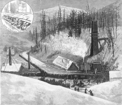 Coal Mine Explosion, 1884. /Nscene In Crested Butte, Colorado ...