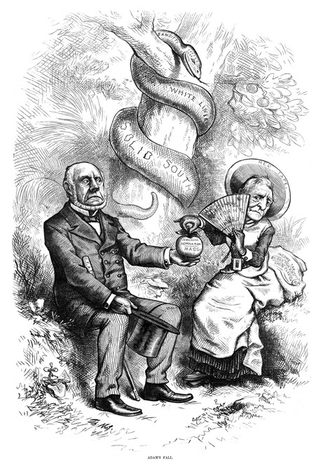 Nast: Election, 1876. /N'Adam'S Fall.' Cartoon By Thomas Nast, 1876 ...