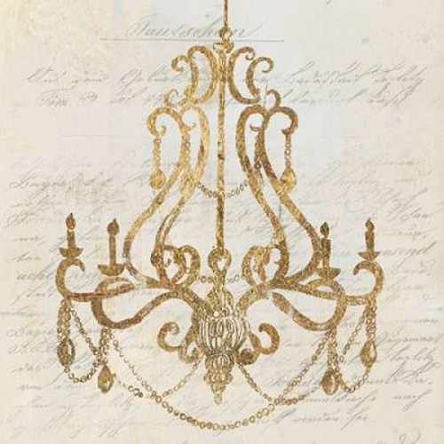 Golden Chandelier I Poster Print by Aimee Wilson (12 x 12) - Item ...