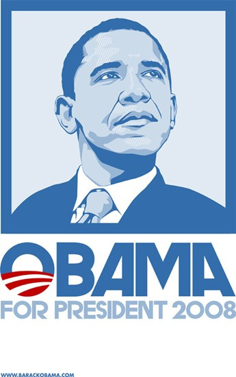 Barack Obama - (Blue) Campaign Poster Movie Poster (11 x 17) - Item ...