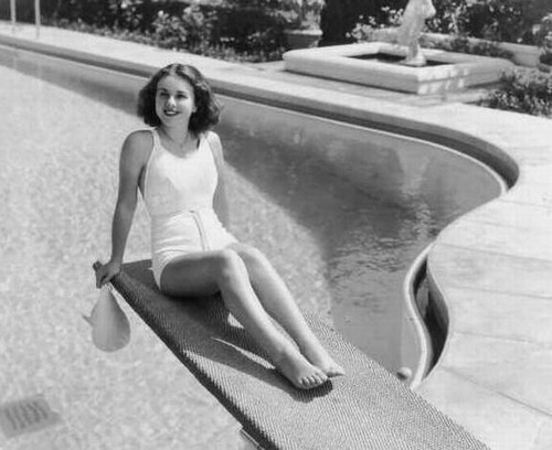 Deanna Durbin - Posed on Diving Board Photo Print (10 x 8) - Item ...