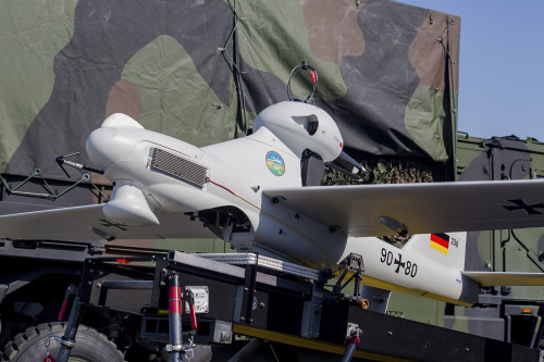 Luna drone of the German Forces with launcher vehicle. Poster Print by ...