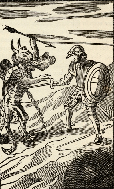 Christian And Apollyon. (Angel Of The Abyss). From The 13Th Editiion Of ...