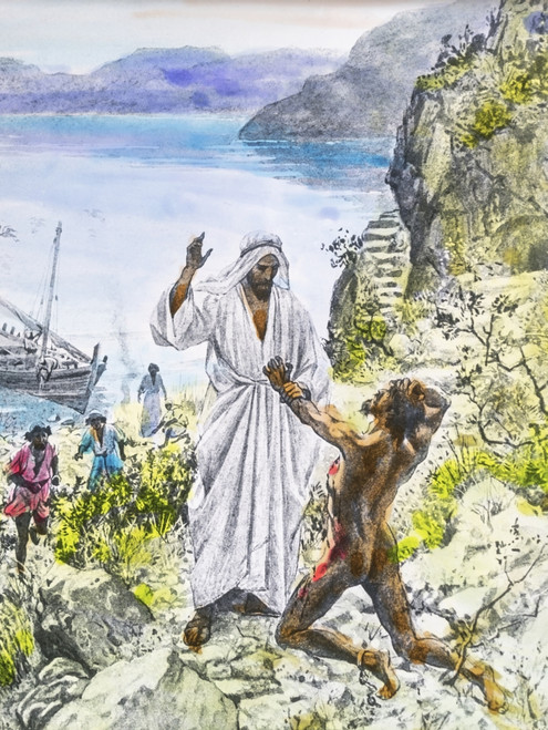 A Hand Coloured Magic Lantern Slide Circa 1900 Series Life Jesus ...