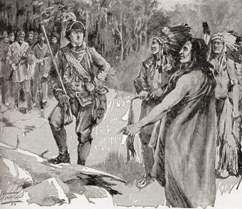 The Meeting Between Major Rogers And Chief Pontiac In 1760 Robert ...