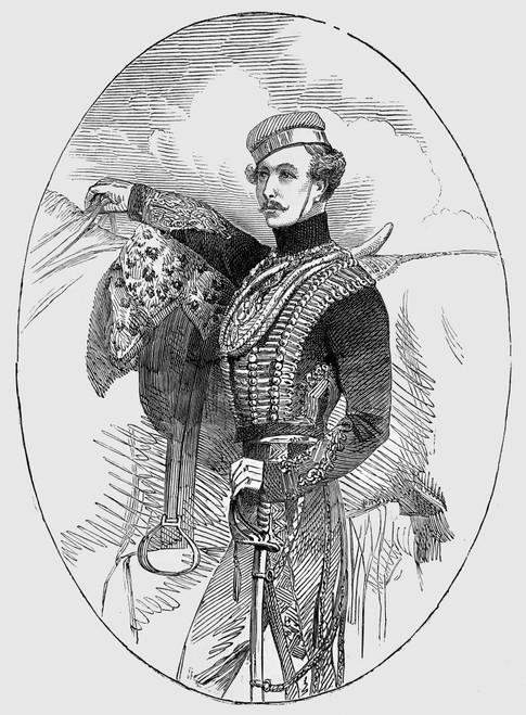 The Illustrated London News Etching 1854 Captain Lewis Edward Nolan15th ...