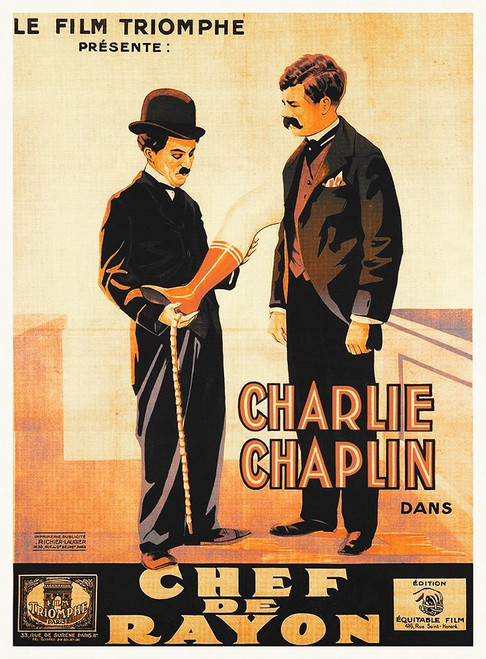 Charlie Chaplin - French - The Floorwalker, 1916 Poster Print by ...