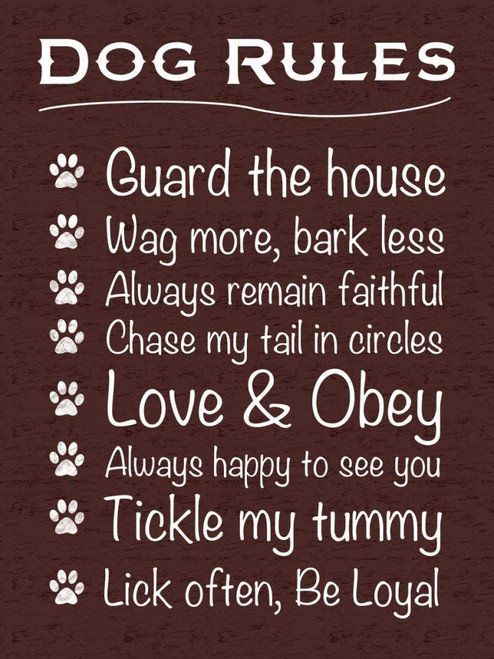 Dog Rules Poster Print by Lauren Gibbons - Item # VARPDXGLRC046B ...
