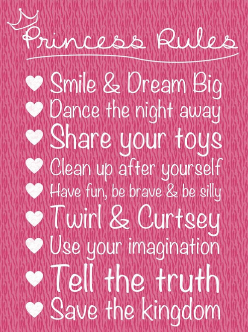 Princess Rules Poster Print by Lauren Gibbons - Item # VARPDXGLRC048C ...