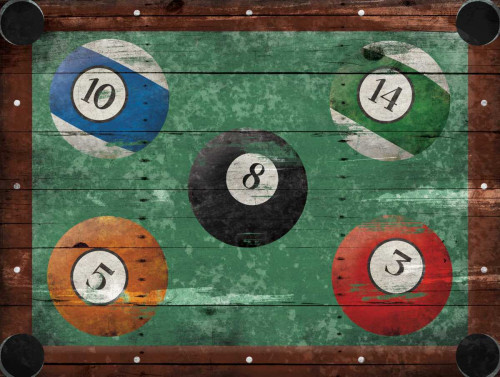 Pool Table Poster Print by Jace Grey - Item # VARPDXJGRC621A - Posterazzi