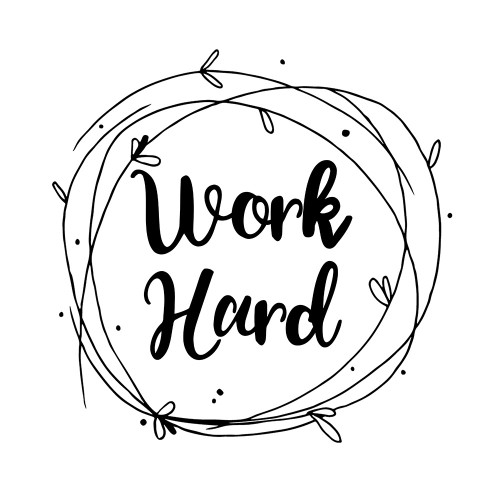 Work Hard Poster Print by Jelena Matic - Item # VARPDXJMSQ164A - Posterazzi