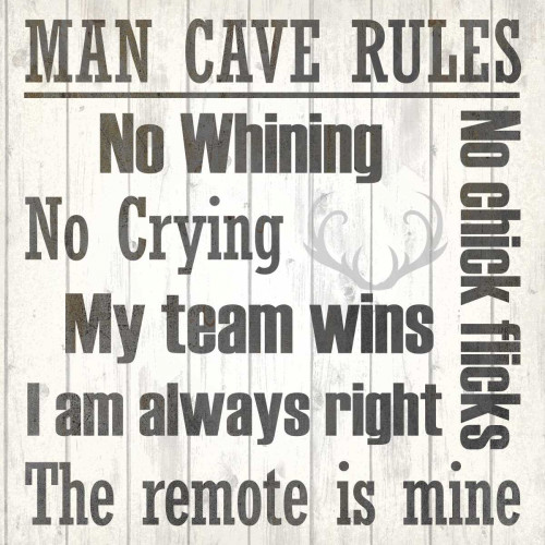 Man Cave Rules Poster Print by Kimberly Allen - Item # VARPDXKASQ492A ...