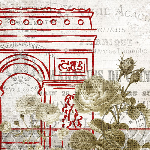 Paris Script Series 8 Poster Print by Allen Kimberly - Item ...