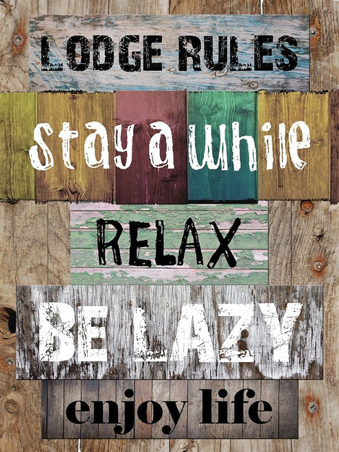 Lodge Rules Poster Print by Sheldon Lewis - Item # VARPDXSLBRC850A ...