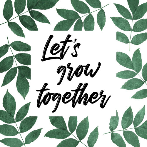 Let Grow Together Poster Print by Mlli Villa # MVSQ423A - Posterazzi