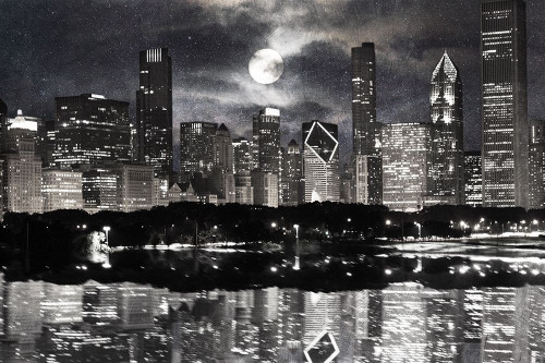 Full Moon Chicago 2 Poster Print by Marcus Prime # MPRC207B2 - Posterazzi