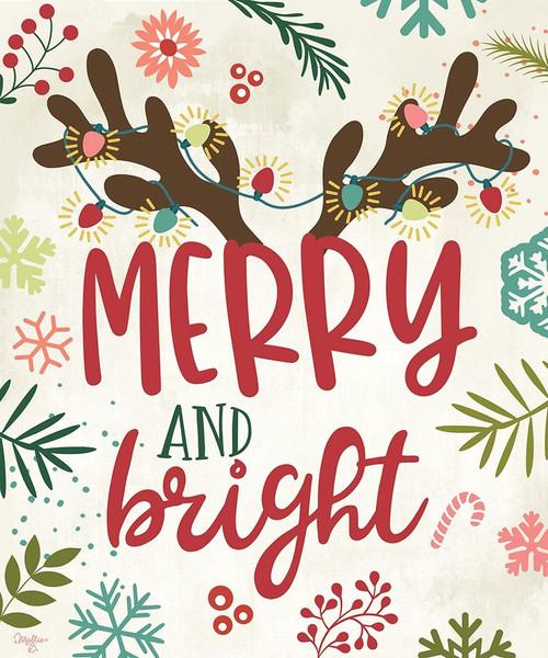 Merry and Bright Poster Print by Mollie B. Mollie B. # MOL2022 - Posterazzi