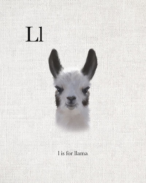 L is for Llama Poster Print by Leah Straatsma # LSRC047L - Posterazzi