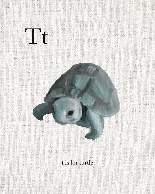 T is for Turtle Poster Print by Leah Straatsma # LSRC047T - Posterazzi
