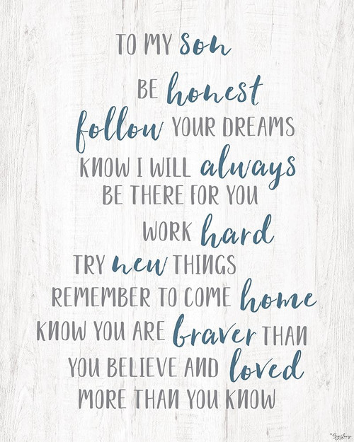 To My Son Poster Print by Gigi Louise # KBRC070B - Posterazzi